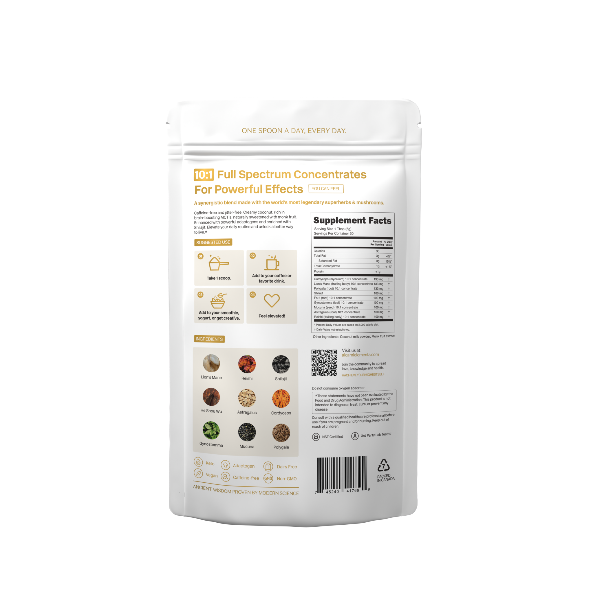 Milk & Coffee Booster - Life Enhancing Beverage | Alcami Elements ...